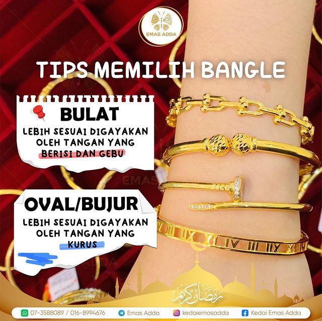 Bangle - Kedai Emas Adda | Emas Johor Bahru