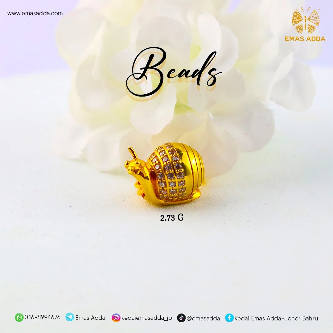 Beads Snail - Kedai Emas Adda | Emas Johor Bahru